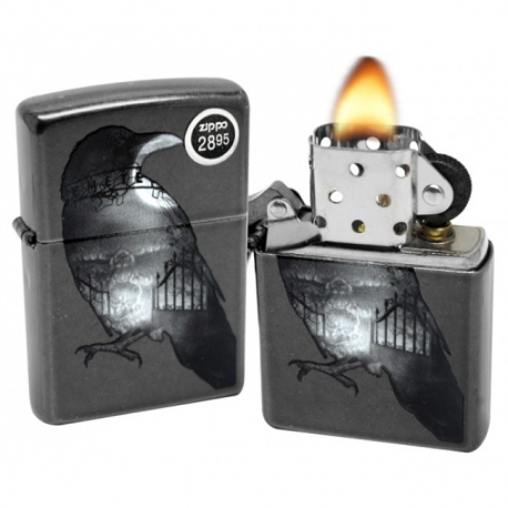 Zippo Double Exposed Raven Gray Dusk - Knifeworks.by